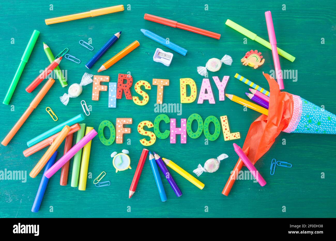 Background to the start of school Stock Photo - Alamy