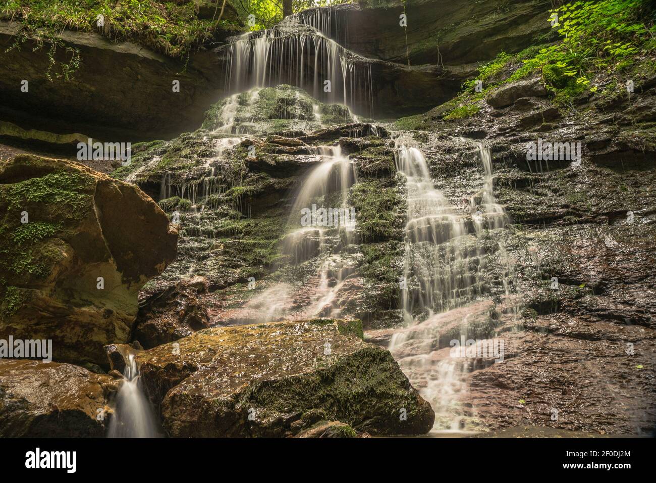 Waterfall near Murrhardt (2 Stock Photo - Alamy