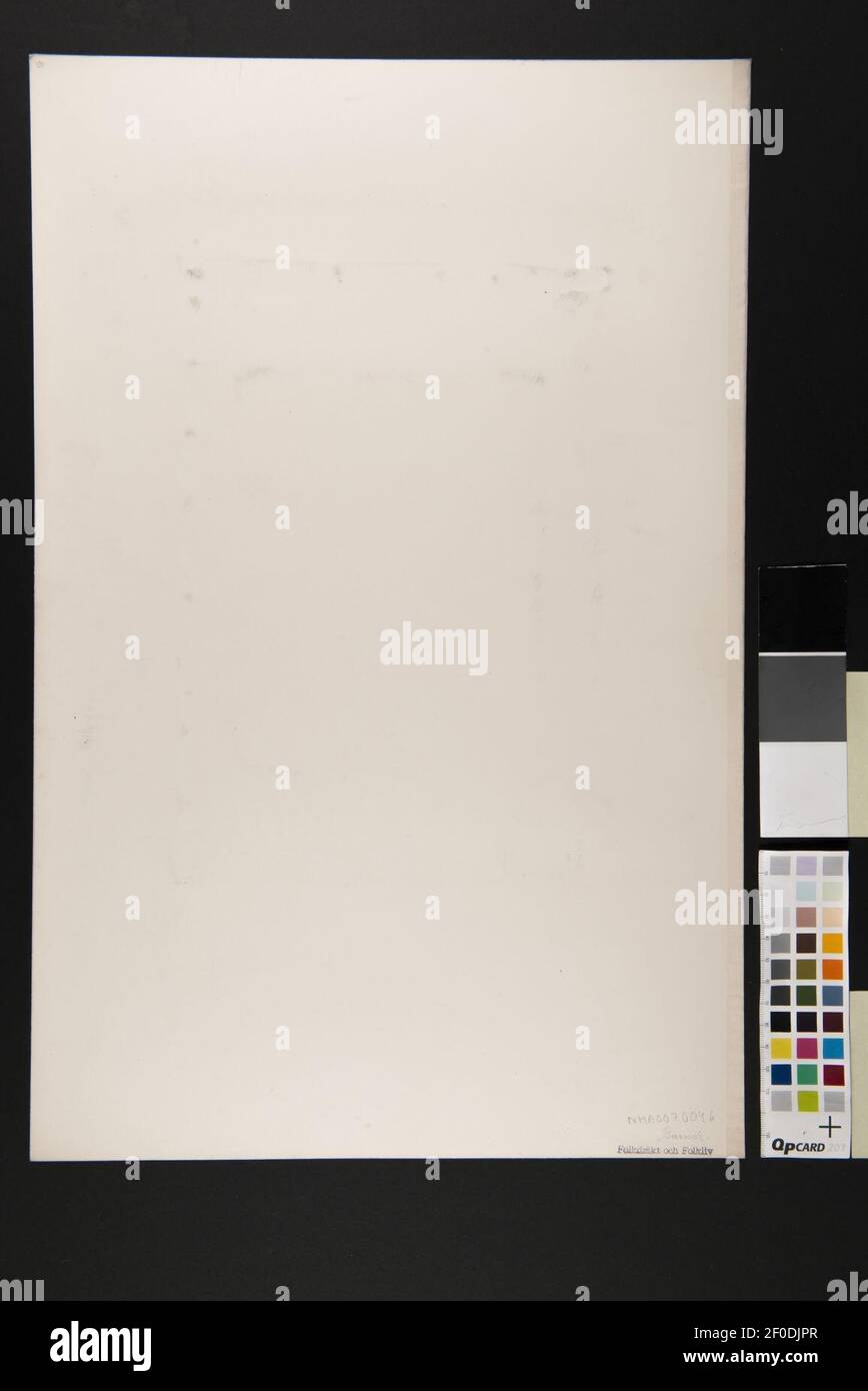 Pojke i vit tröja. Akvarell av C.G Hellqvist Stock Photo - Alamy