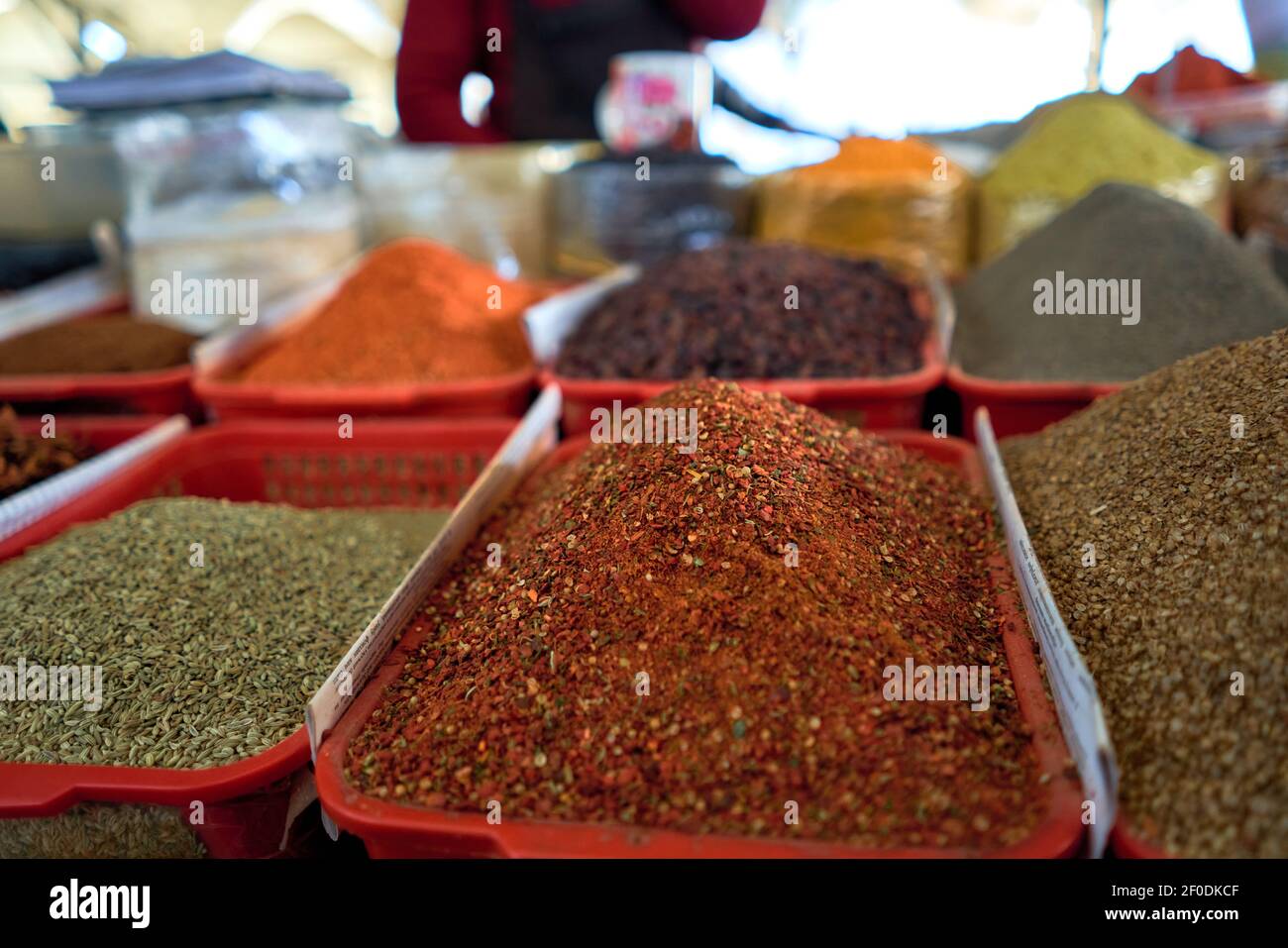 Various spices on market counter hi-res stock photography and images ...
