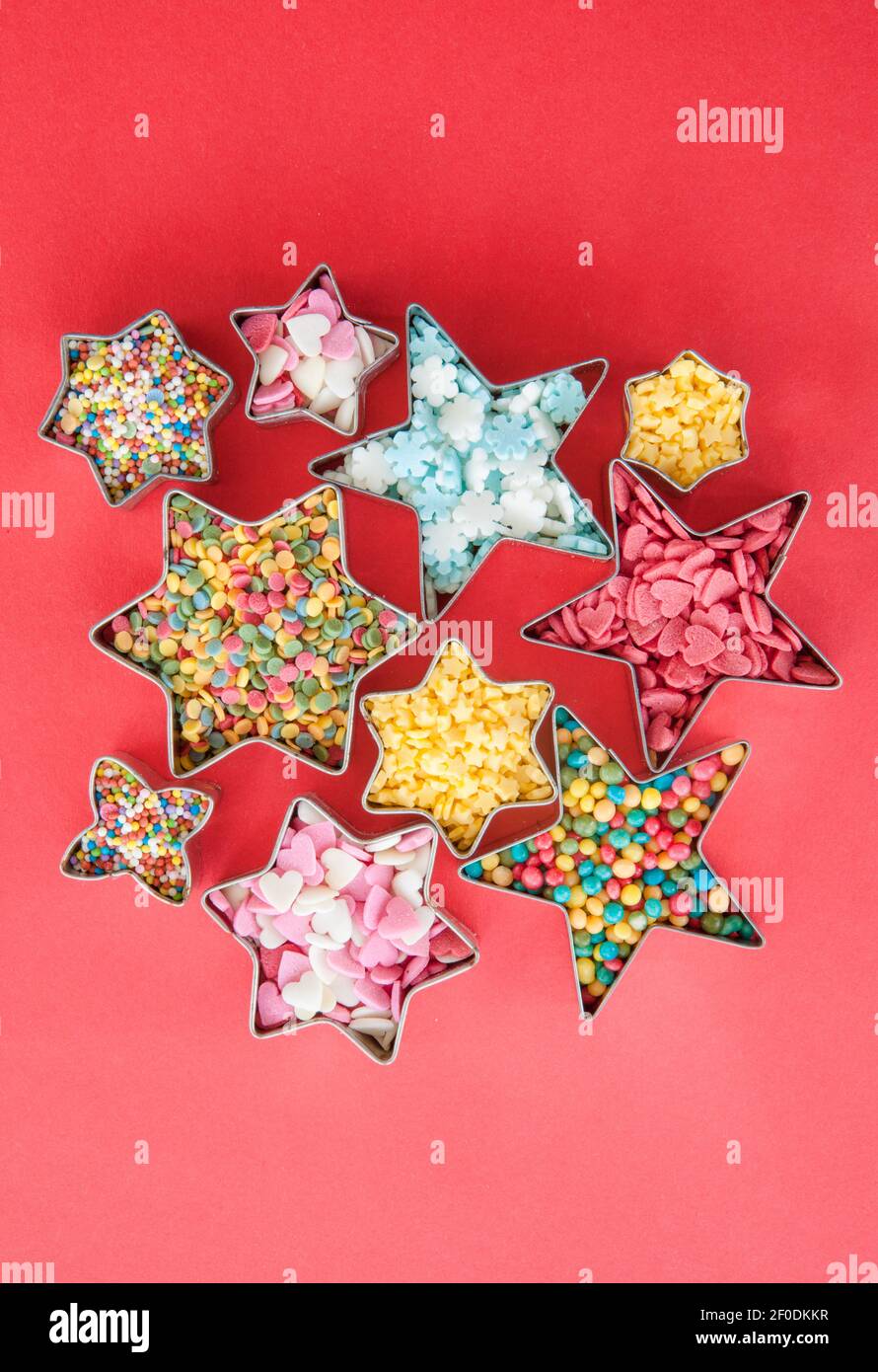Colored sugar sprinkles for cookies Stock Photo - Alamy