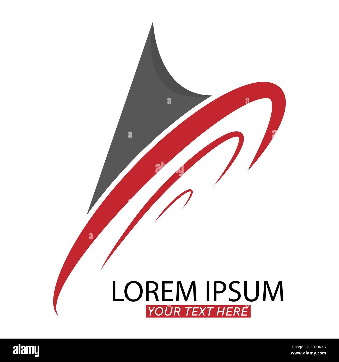 Editable template for a logo, emblem or brand of a company. Simple ...