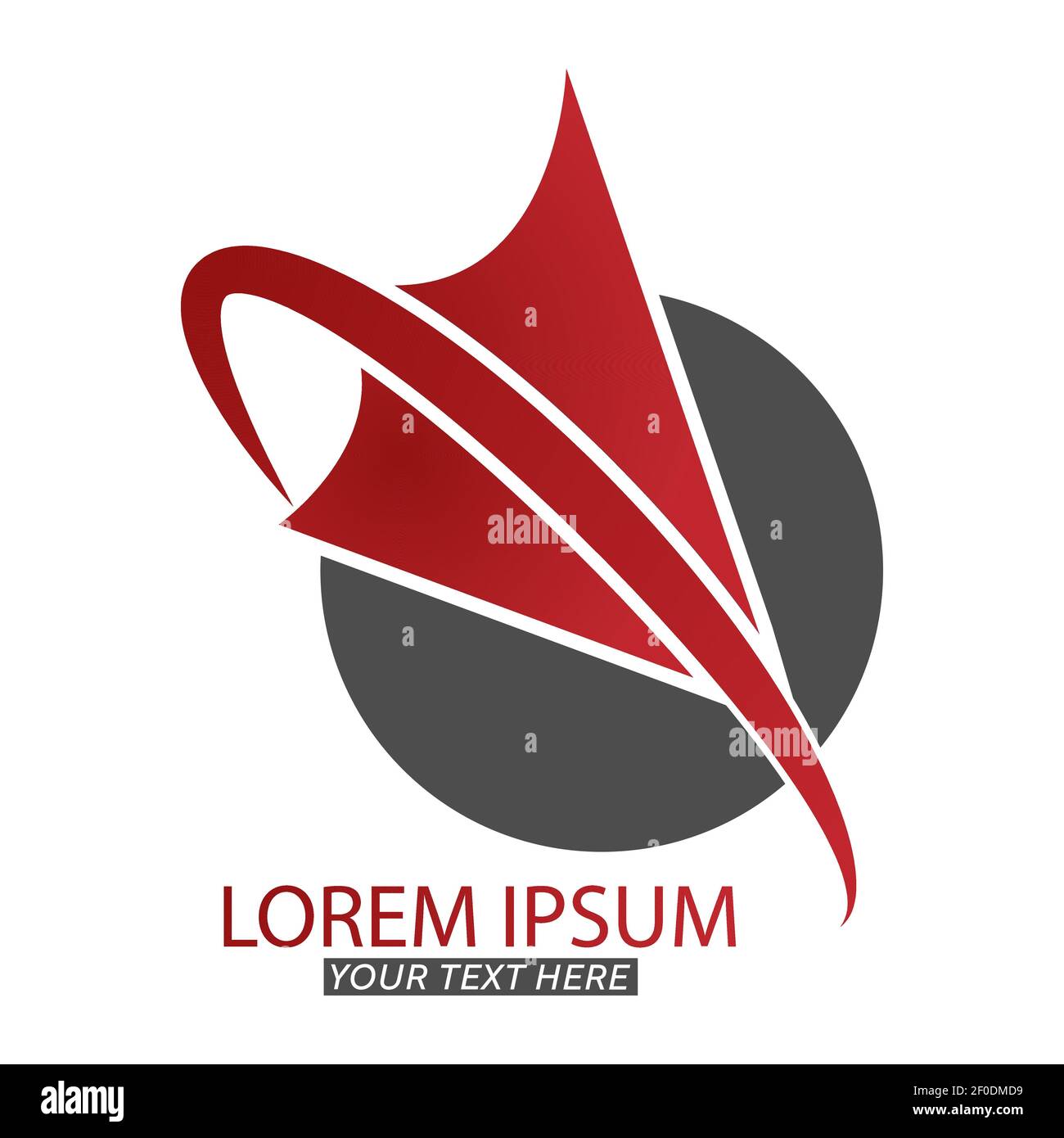 Editable template for a logo, emblem or brand of a company. Simple ...