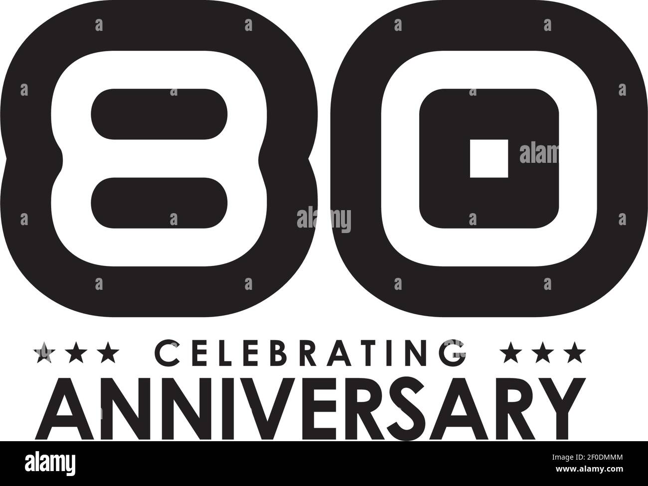 Happy 80th Stock Vector Images - Alamy
