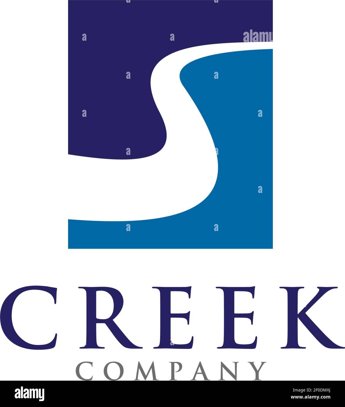 Creek and river icon logo design inspiration vector template Stock ...
