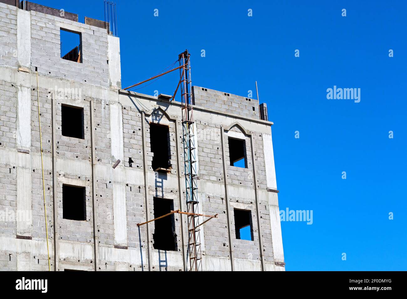 In oman new house brick building Stock Photo - Alamy