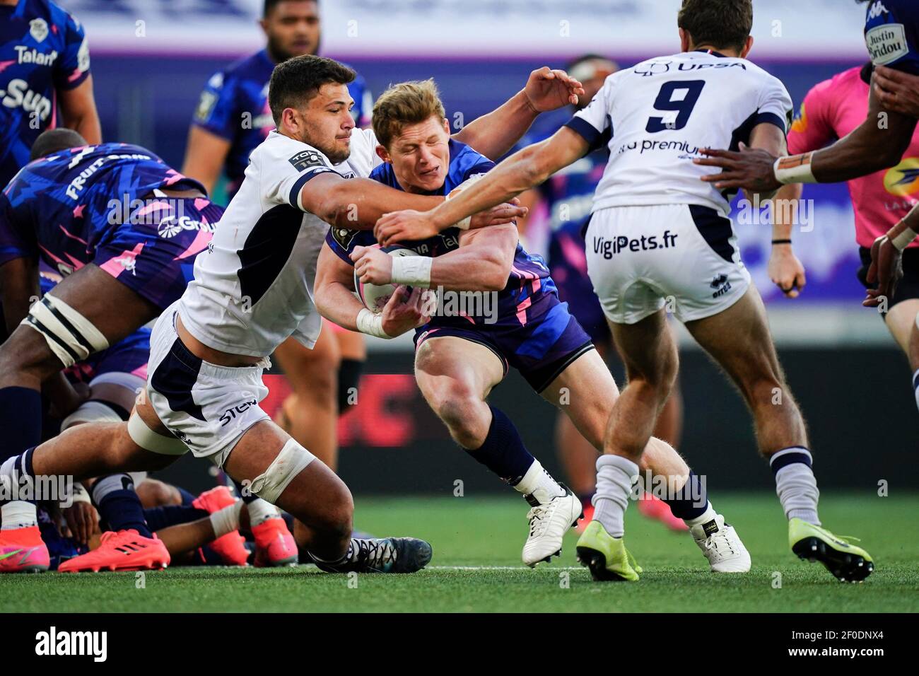James Hall (SFP) during the rugby TOP 14 match between Stade Français ...
