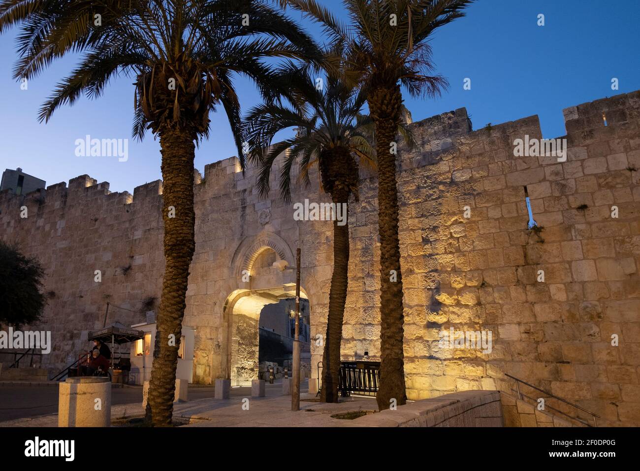 View of the 16th century Dung Gate also known as Shaar Haashpot, or ...