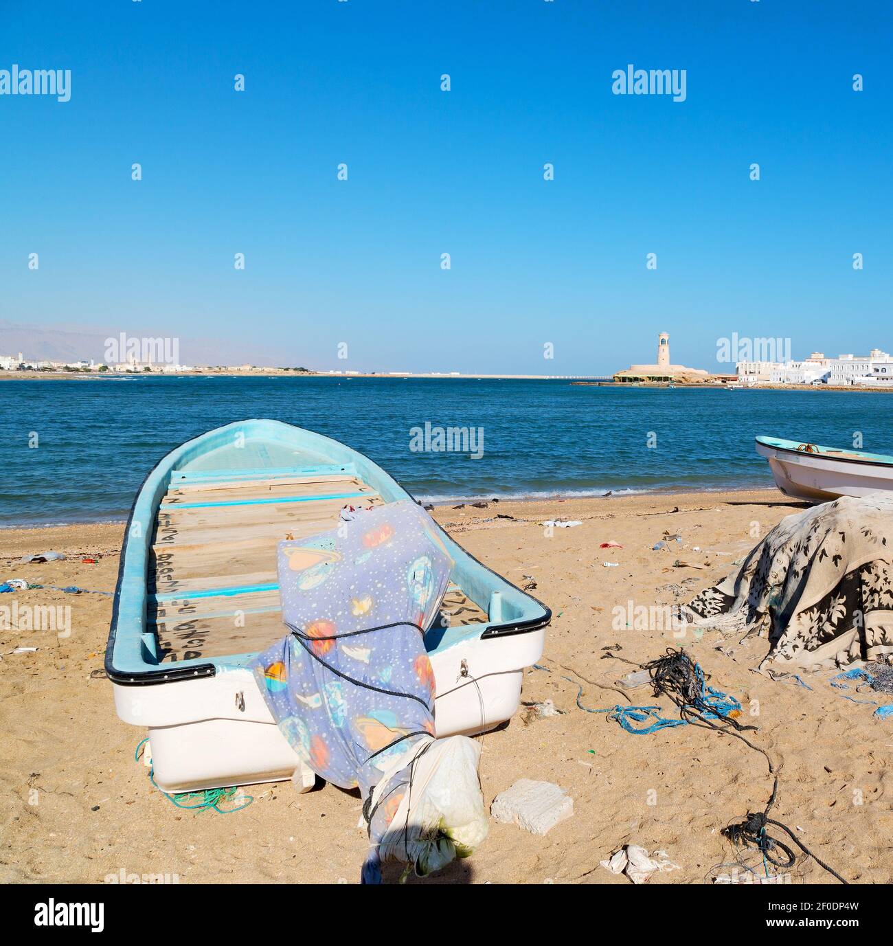 In oman arabic sea sandy beach Stock Photo - Alamy