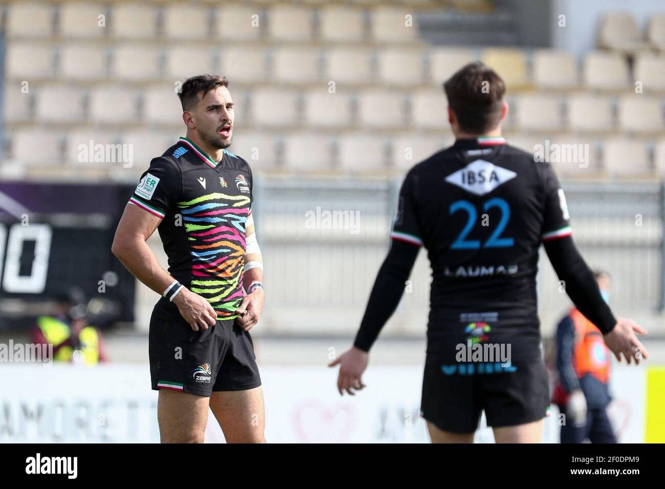 Mattia Bellini and Antonio Rizzi (Zebre) during Zebre vs Glasgow ...