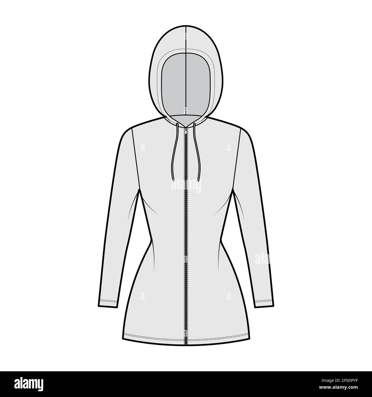 Grey hoodie women Stock Vector Images - Alamy