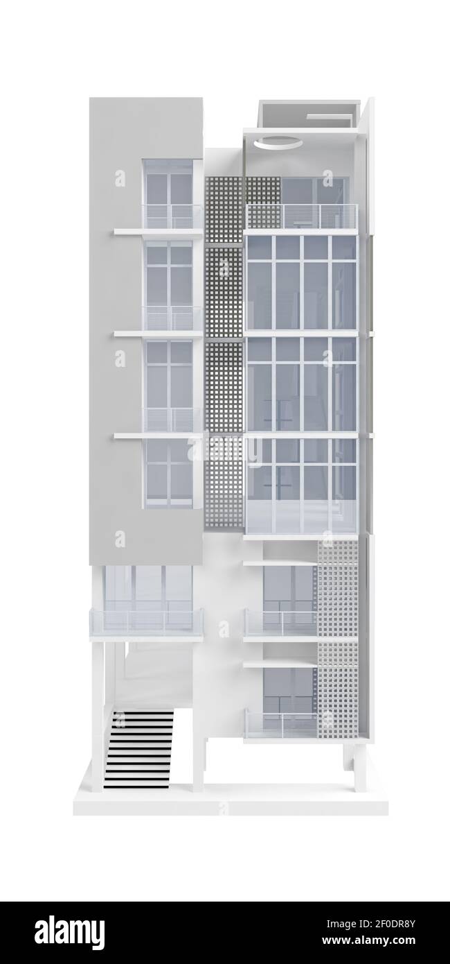 New construction of apartment buildings Cut Out Stock Images & Pictures ...