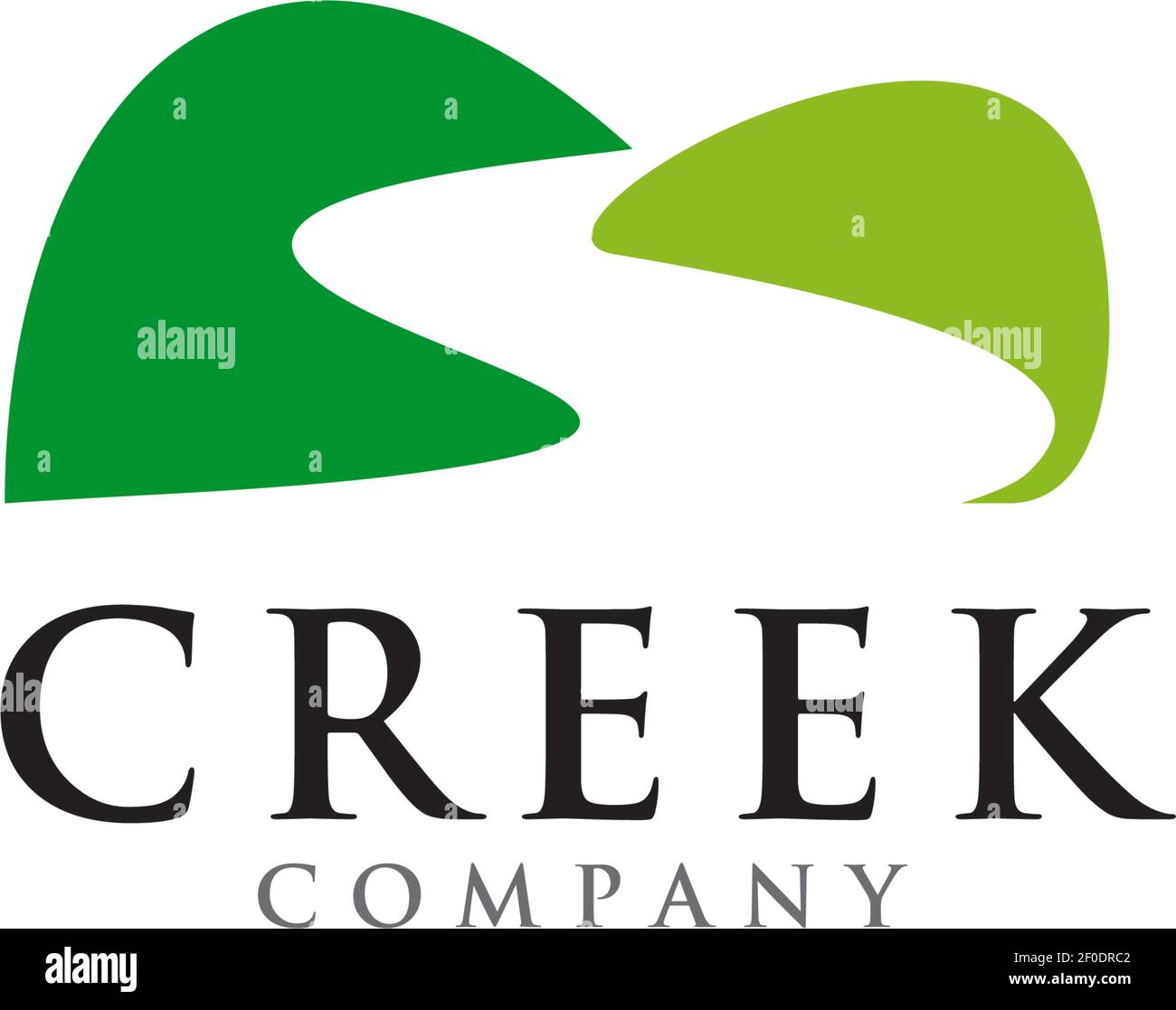 Creek and river icon logo design inspiration vector template Stock ...