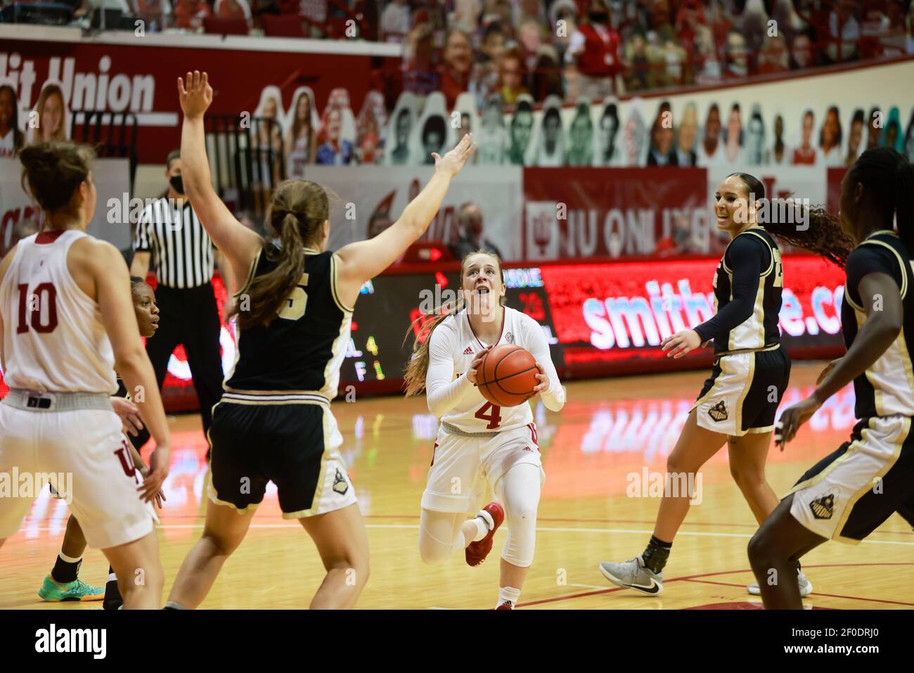 Indiana University’s Nicole Cardano-Hillary (4) in action during the ...