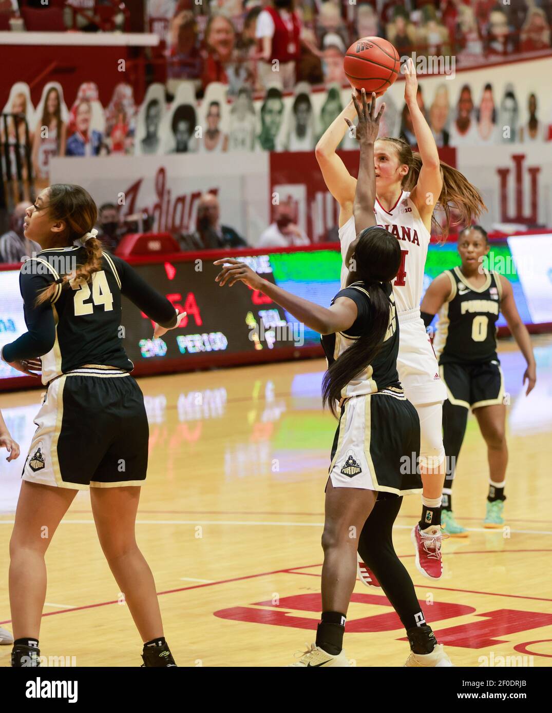 Indiana University’s Ali Patberg (14) in action during the NCAA women’s ...