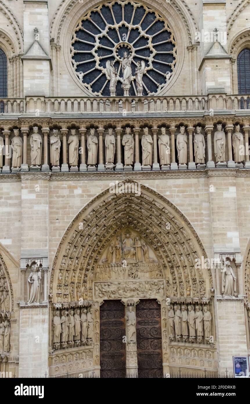 Details of Notre Dame de Paris Cathedral. Paris. France. Gargoyle ...