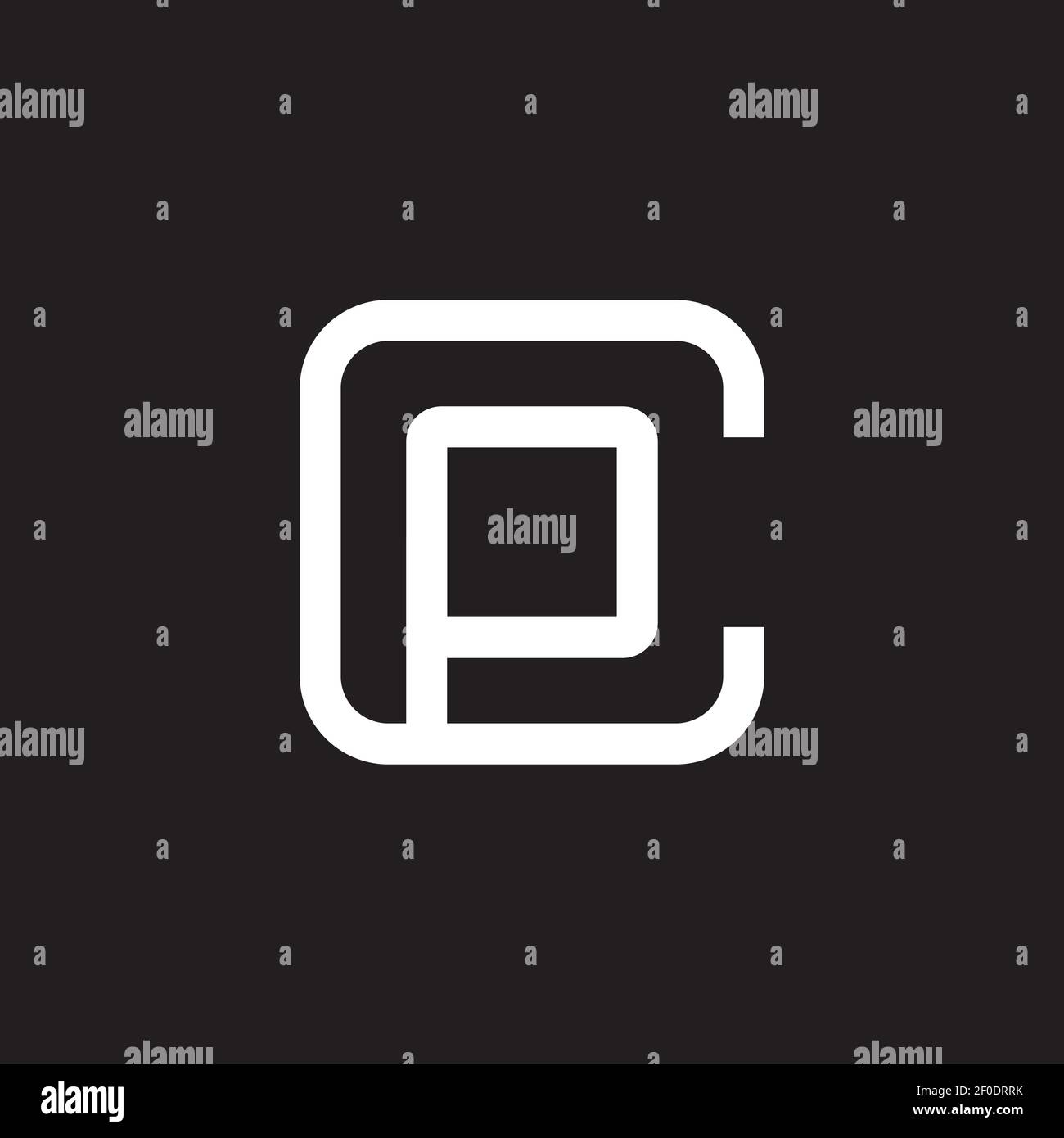 Simple C and P letter logo design vector template Stock Vector Image ...