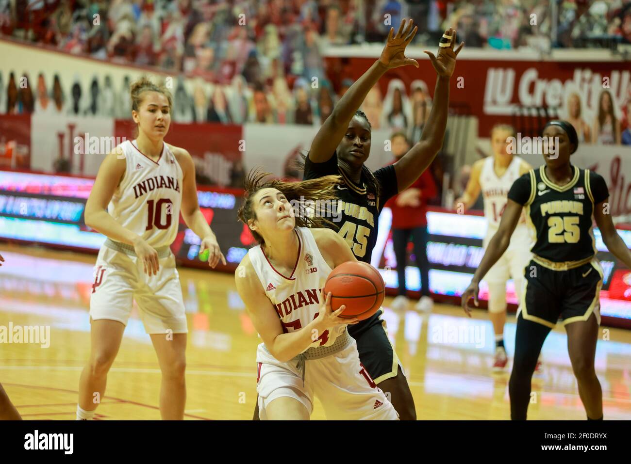 Indiana University’s Mackenzie Holmes (54) in action during the NCAA ...
