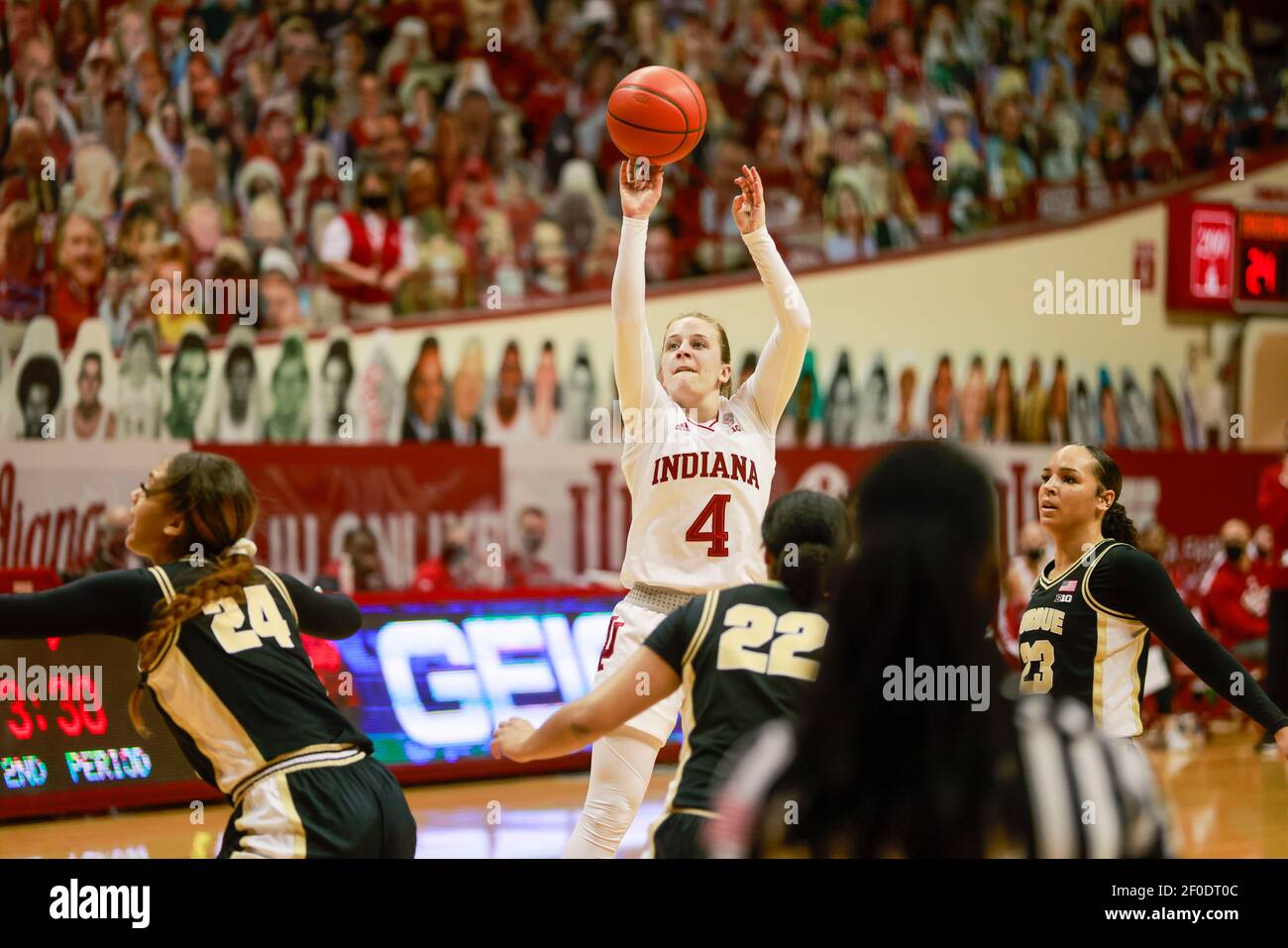 Indiana University’s Nicole Cardano-Hillary (4) in action during the ...