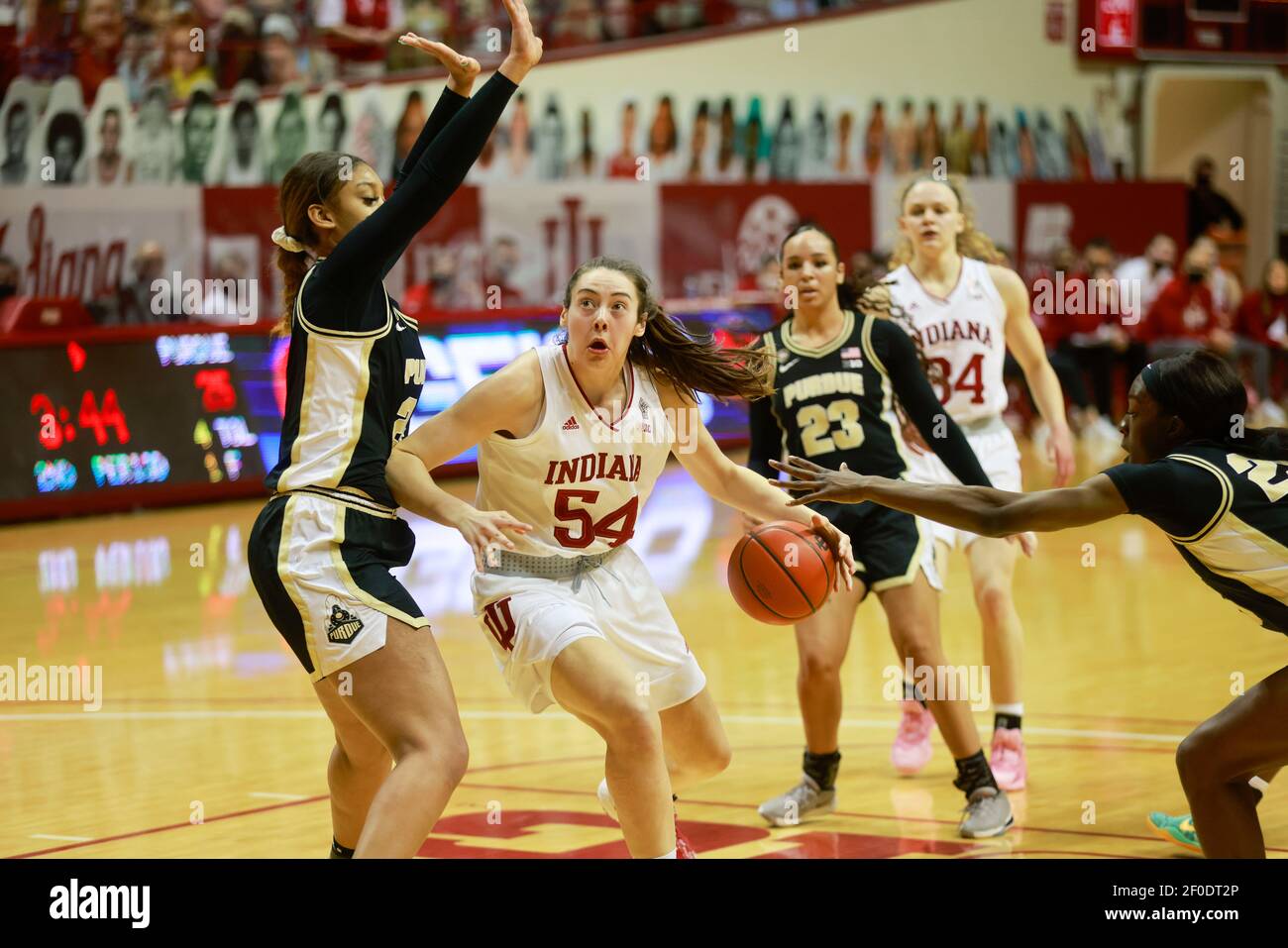 Indiana University’s Mackenzie Holmes (54) in action during the NCAA ...
