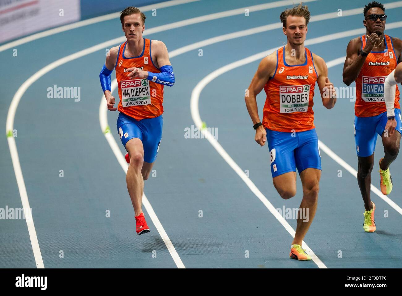 TORUN, POLAND - MARCH 6: Tony van Diepen of The Netherlands, Jochem ...