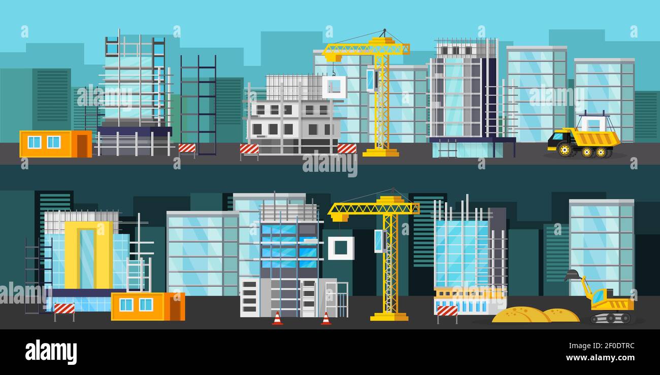 Horizontal facility building Stock Vector Images - Alamy