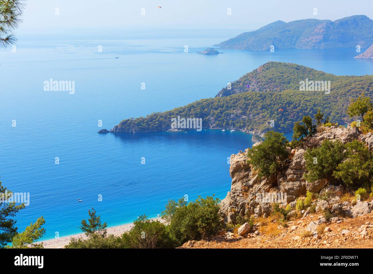 Beautiful sea coast in Turkey. Amazing natural landscapes along Lycian ...