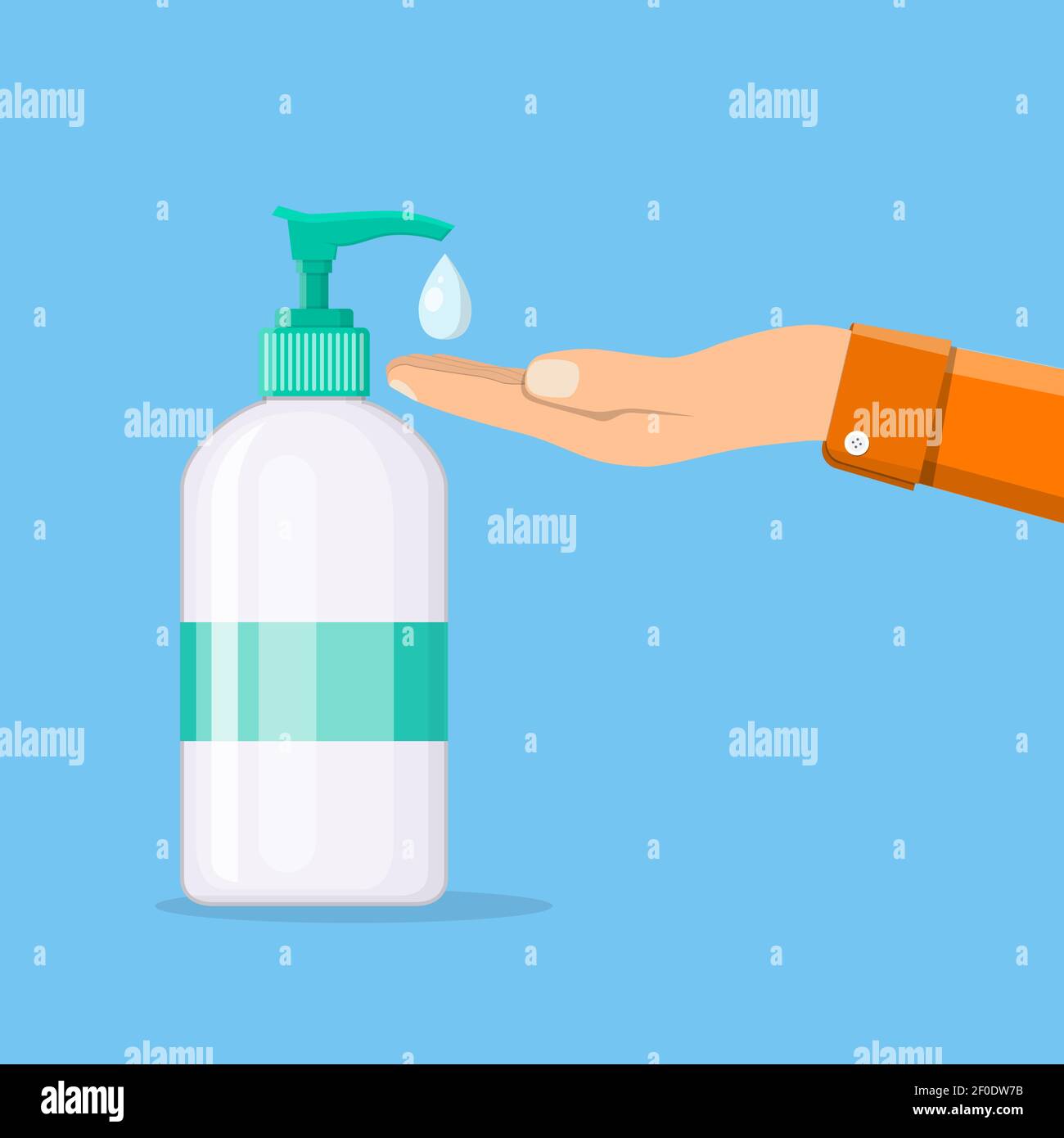 Plastic bottle dispenser vector Stock Vector Images - Alamy