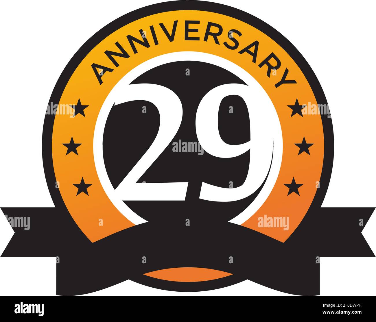 29th anniversary logo hi-res stock photography and images - Alamy
