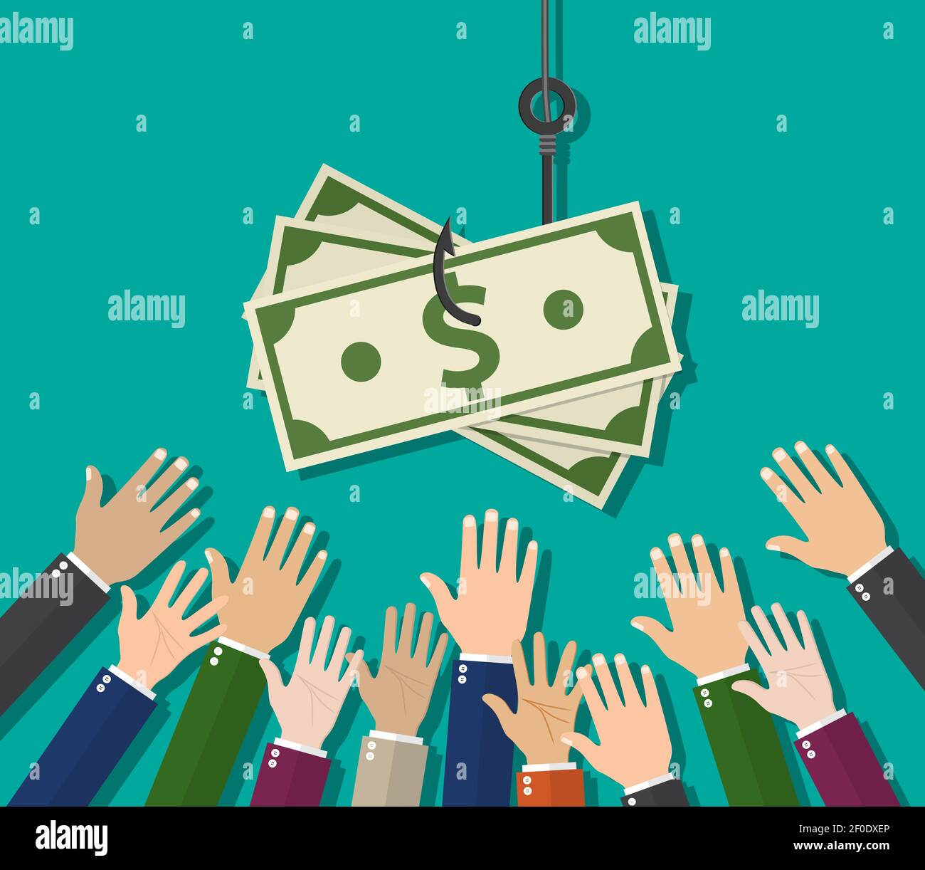 Corporate money greed Stock Vector Images - Alamy