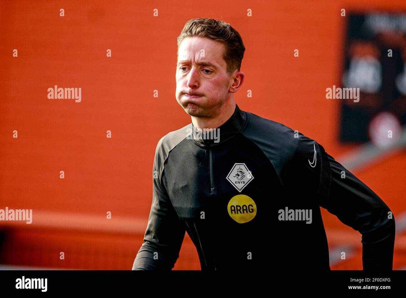 MARCH 6: referee Christiaan Bax during the match between and at on ...