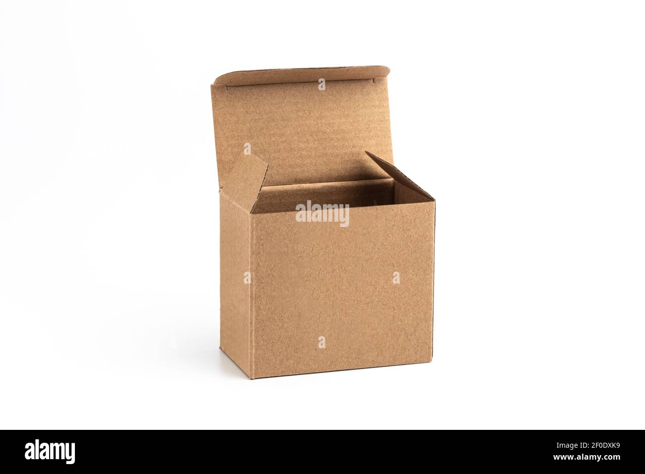 Empty open cardboard brown Cut Out Stock Images & Pictures - Alamy