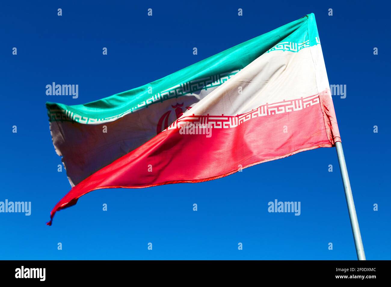 In iran iranian waving flag Stock Photo - Alamy