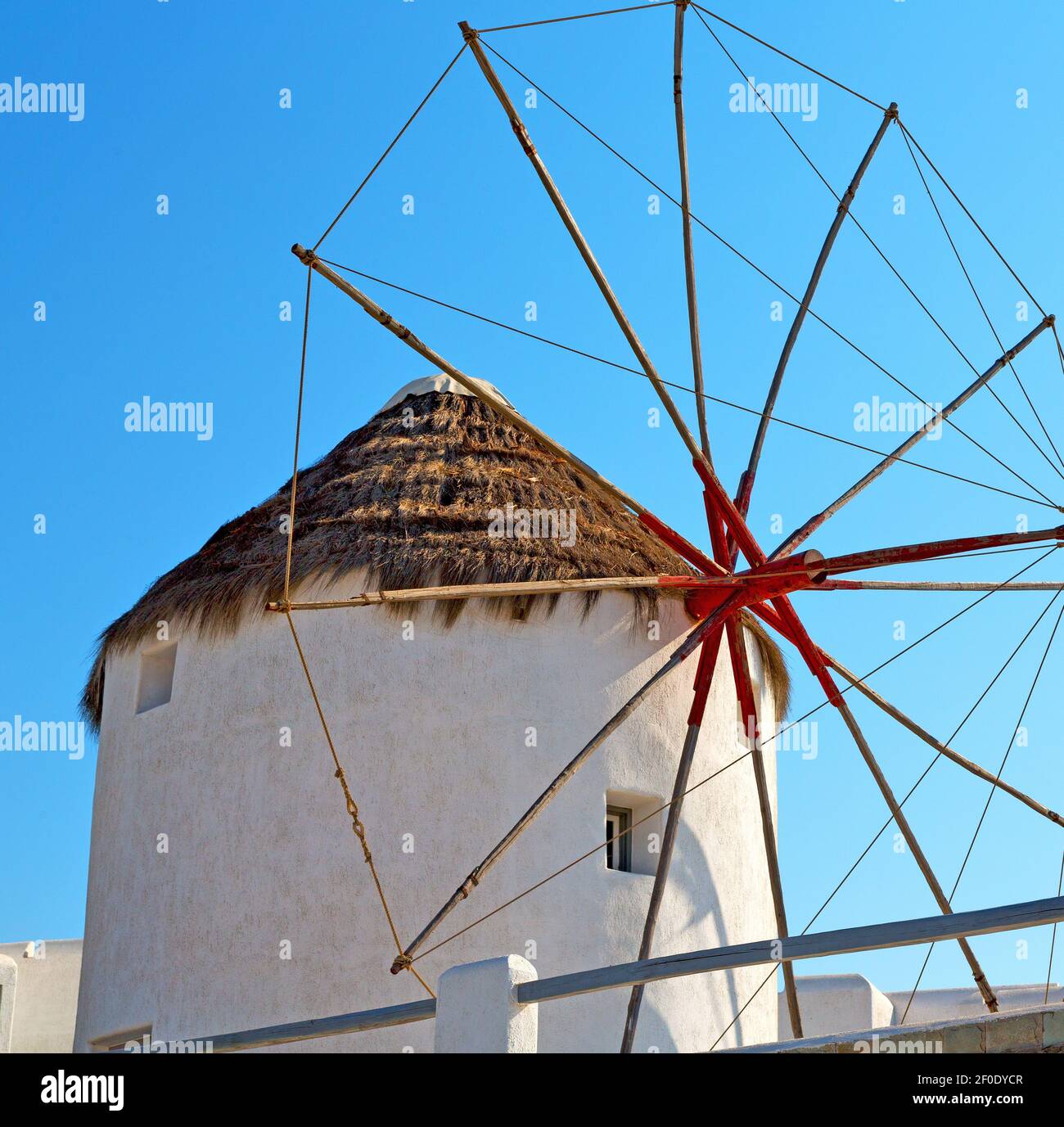 Old mill in santorini greece europe Stock Photo - Alamy