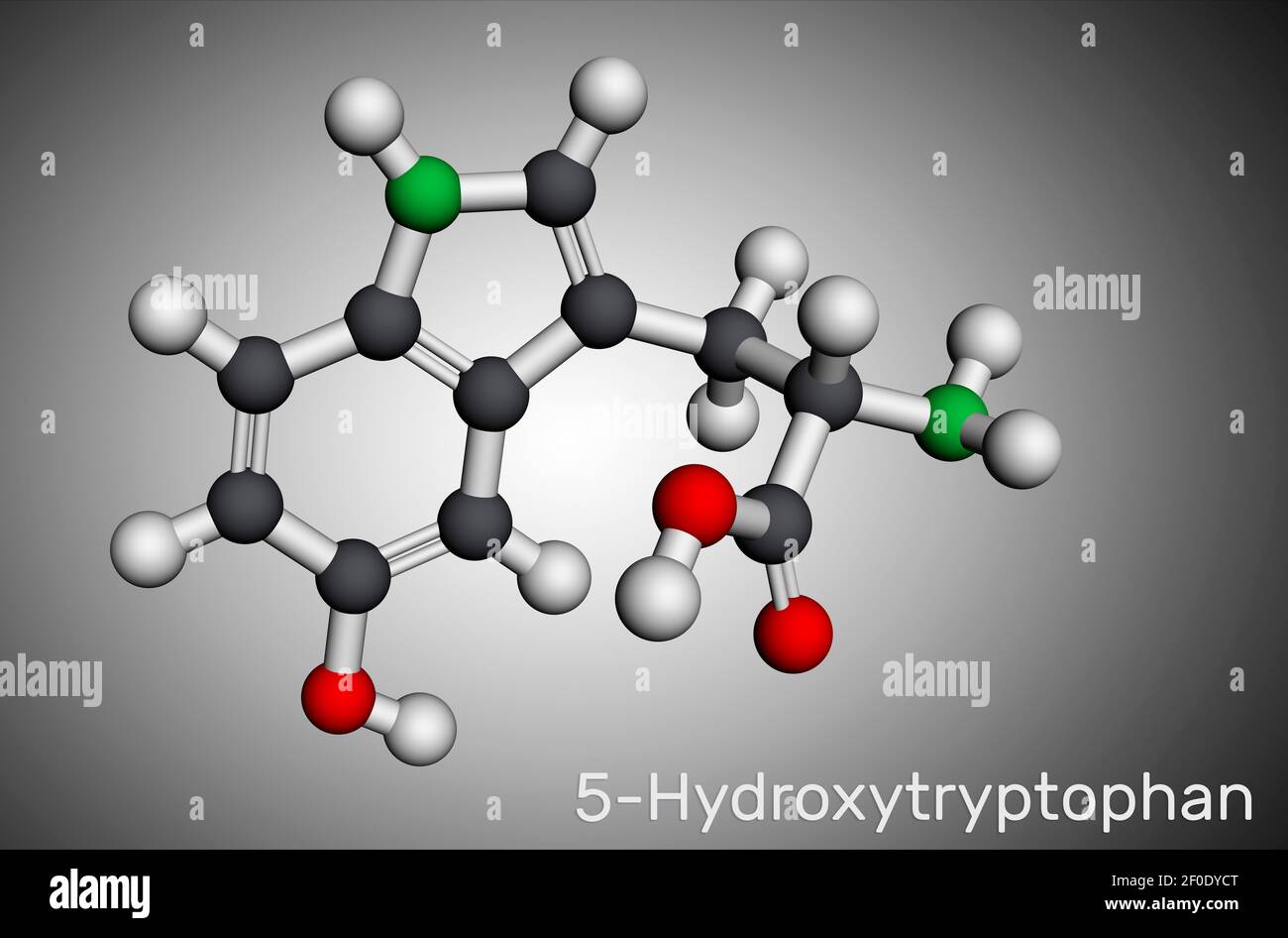 Serotonin hormone neurotransmitter molecule hi-res stock photography ...