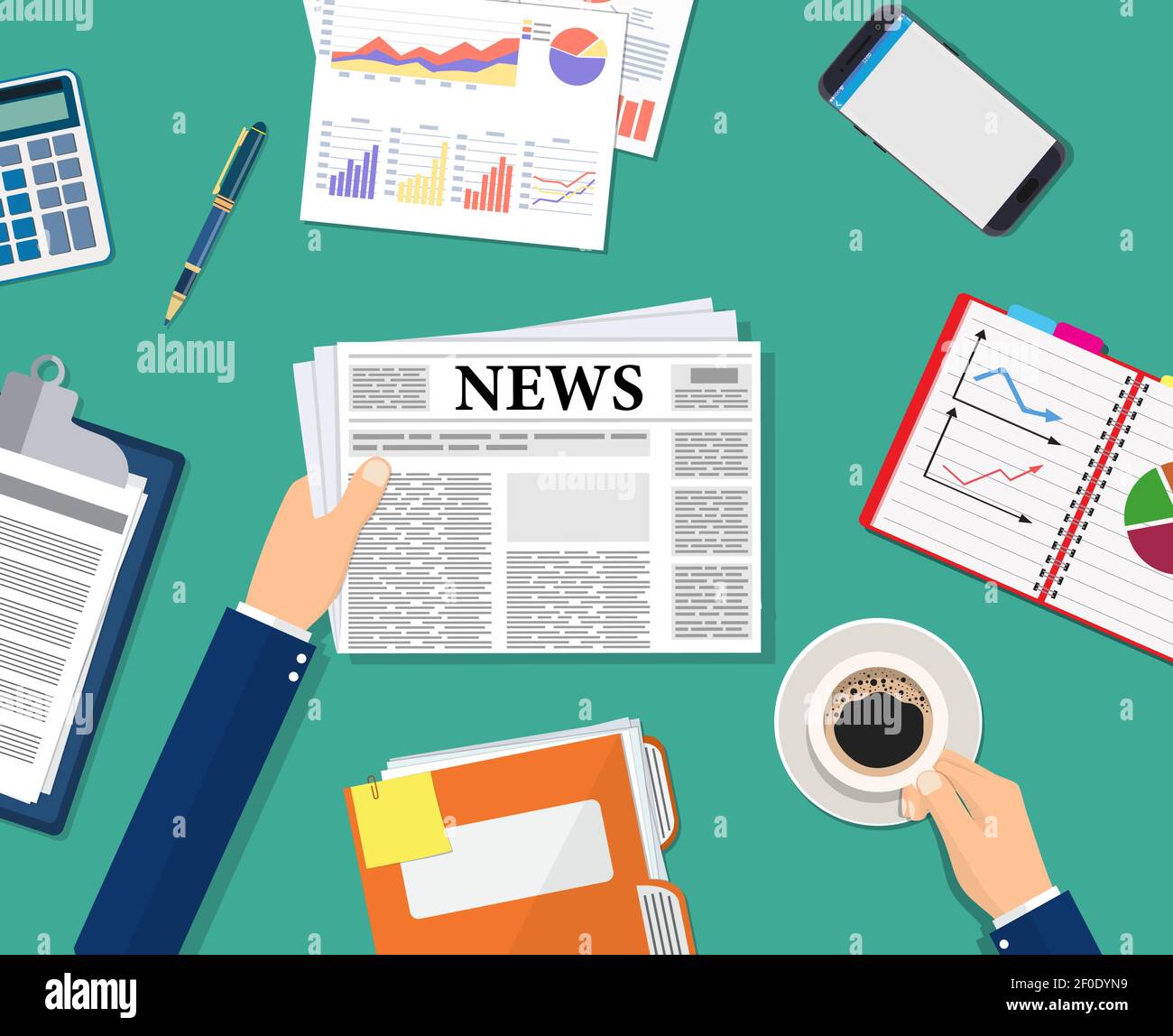 Analysis businessman Stock Vector Images - Alamy