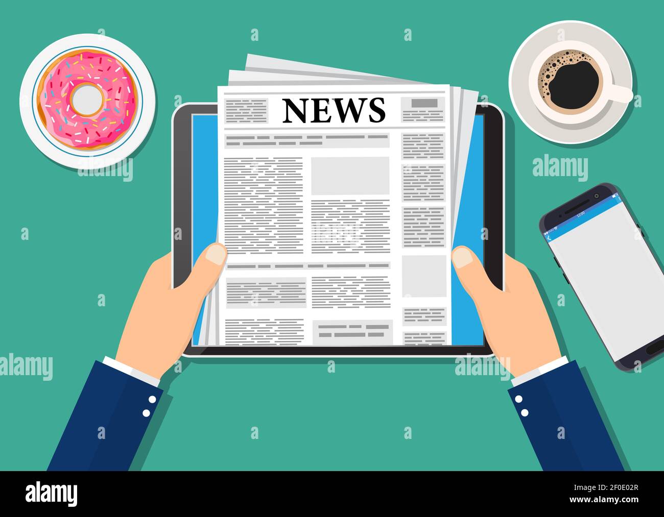 Magazine on coffee table Stock Vector Images - Alamy