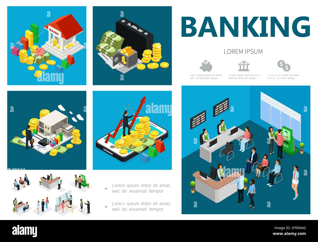 Bank cashiers Cut Out Stock Images & Pictures - Alamy