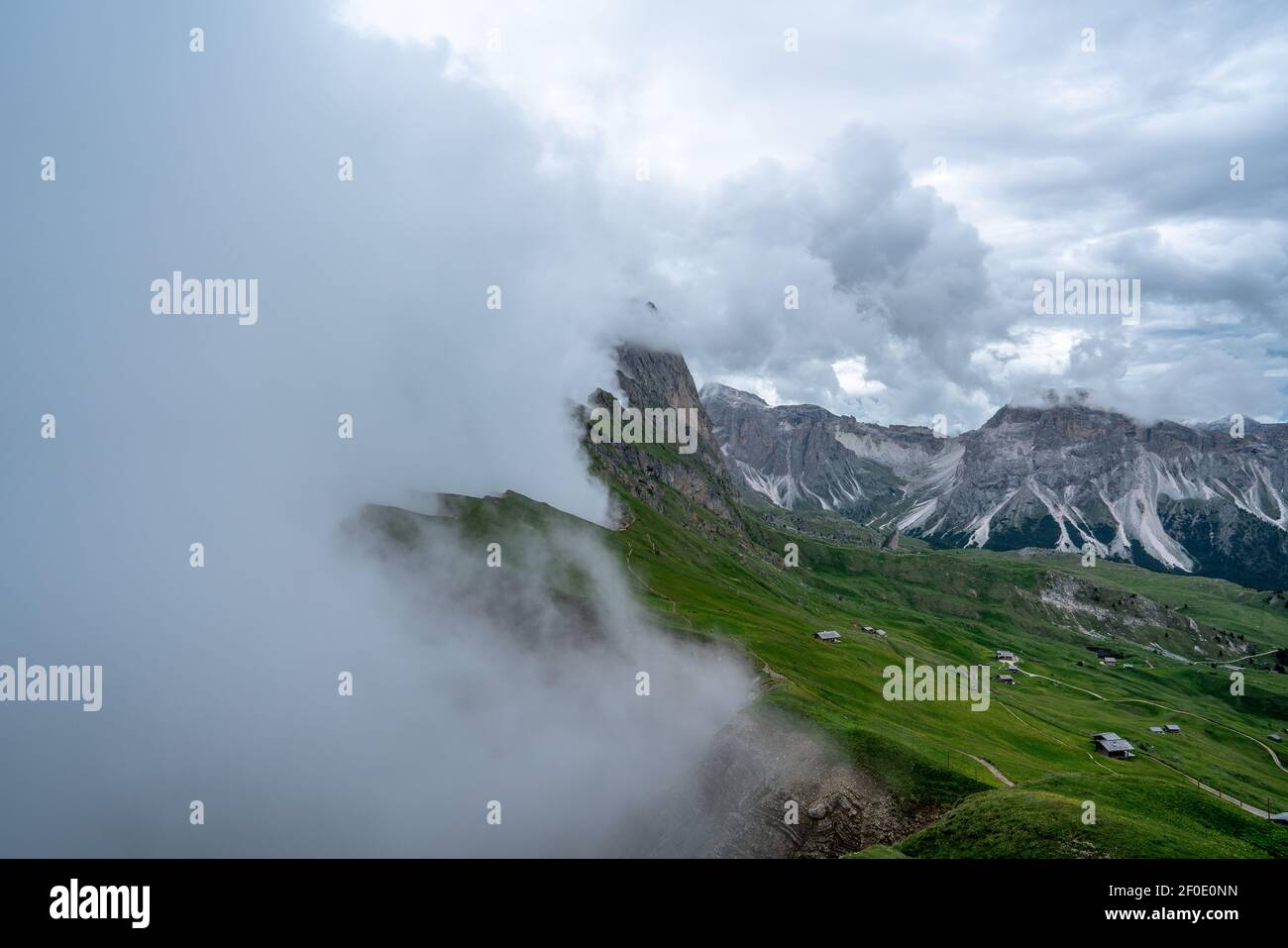 Landscape around seceda mountain hi-res stock photography and images ...