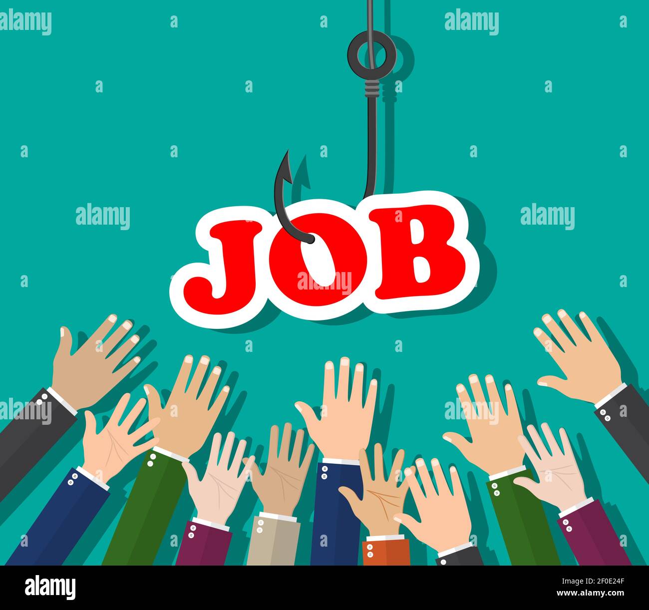 Job on a hook Stock Vector Image & Art - Alamy