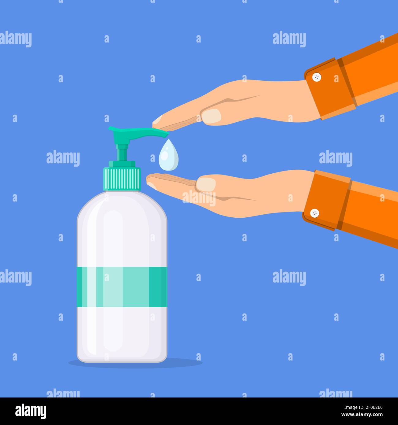 Disinfection concept. Liquid soap Stock Vector Image & Art - Alamy