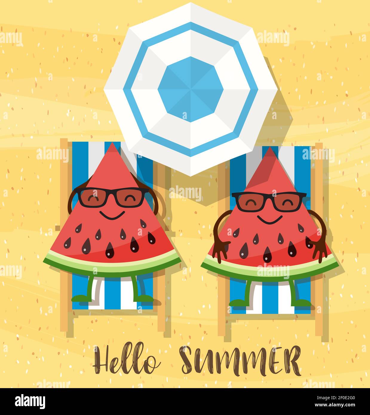 Watermelons cartoon hi-res stock photography and images - Alamy
