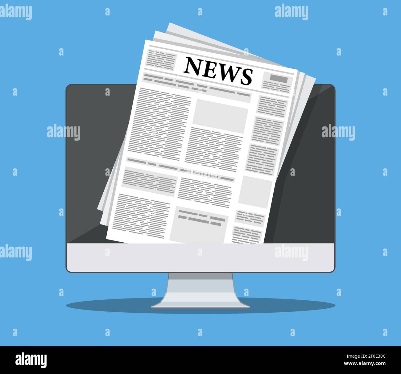 Daily computer cartoon Stock Vector Images - Alamy