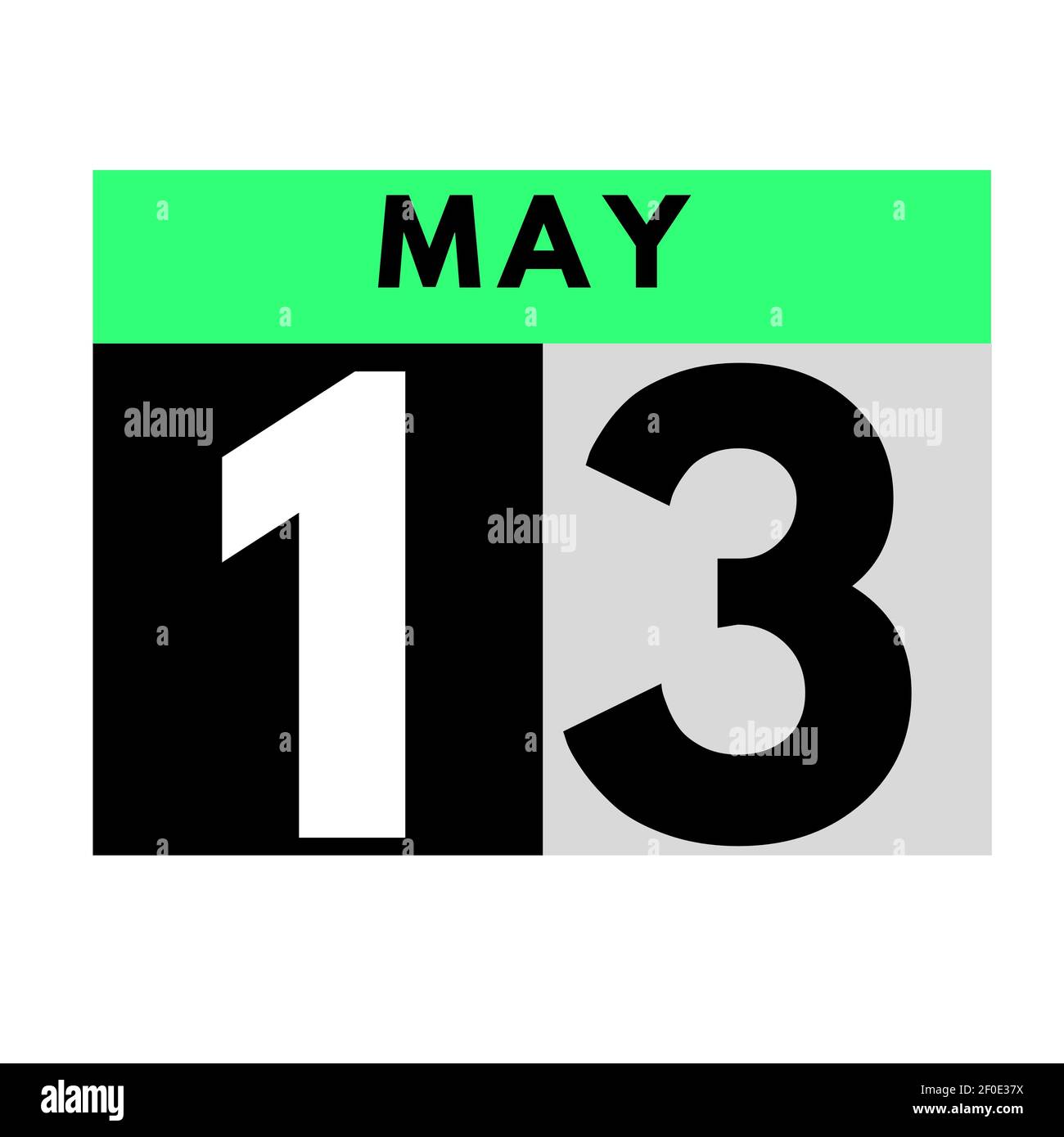May 13 . flat daily calendar icon .date ,day, month .calendar for the ...