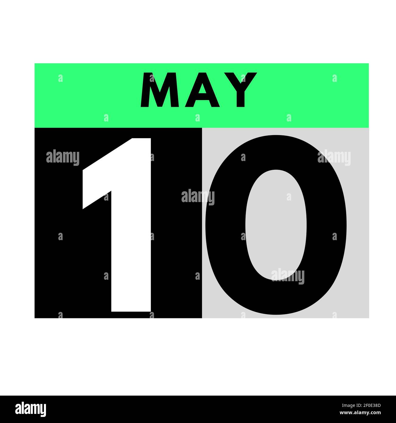 May 10 . flat daily calendar icon .date ,day, month .calendar for the ...