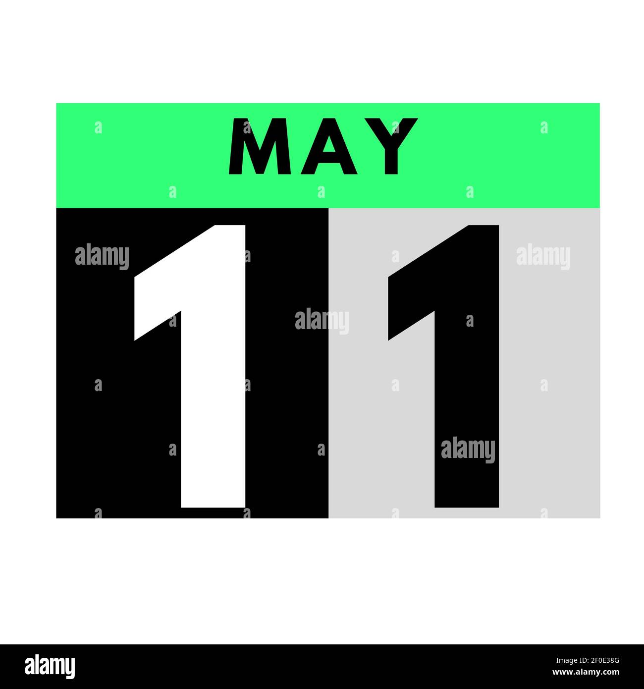 May 11 . flat daily calendar icon .date ,day, month .calendar for the ...