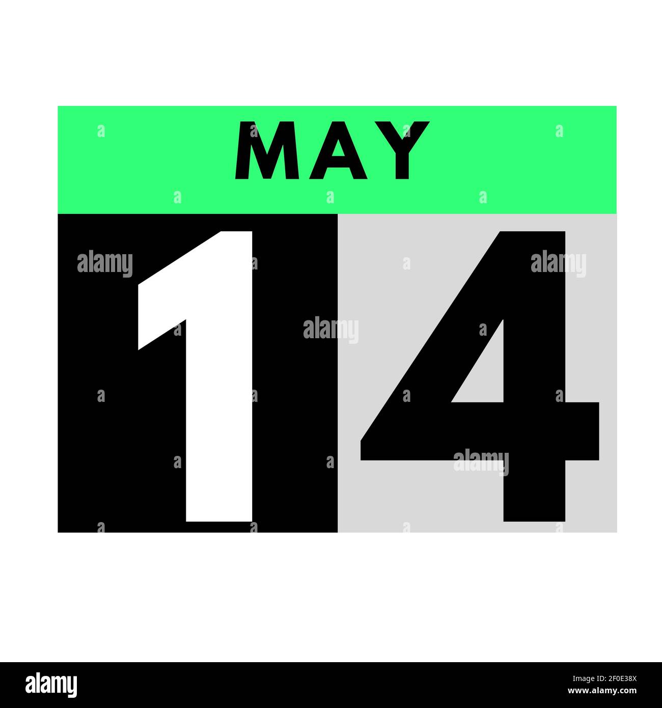 May 14 . flat daily calendar icon .date ,day, month .calendar for the ...