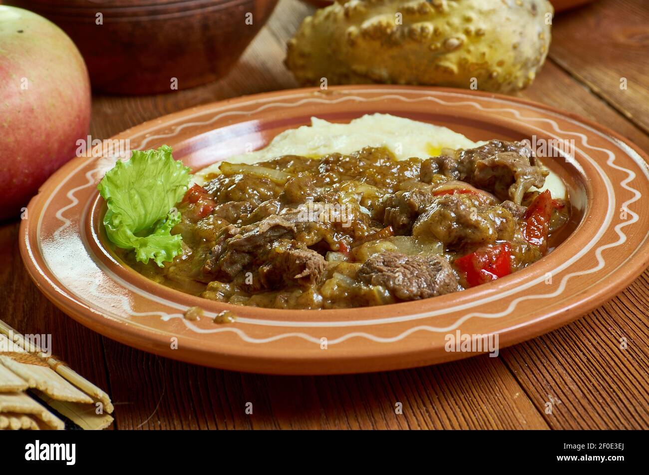 New Orleans Grillades Louisiana - or breakfast dish made with steaks ...