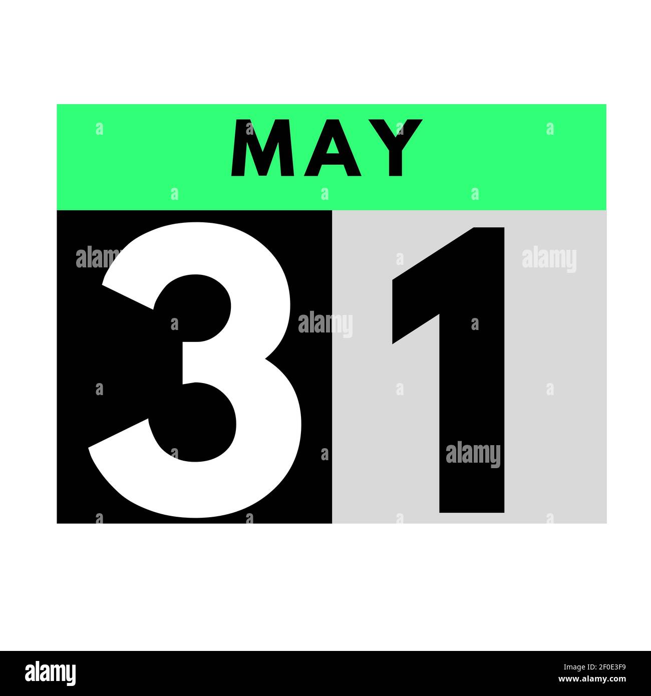 May 31 . flat daily calendar icon .date ,day, month .calendar for the ...