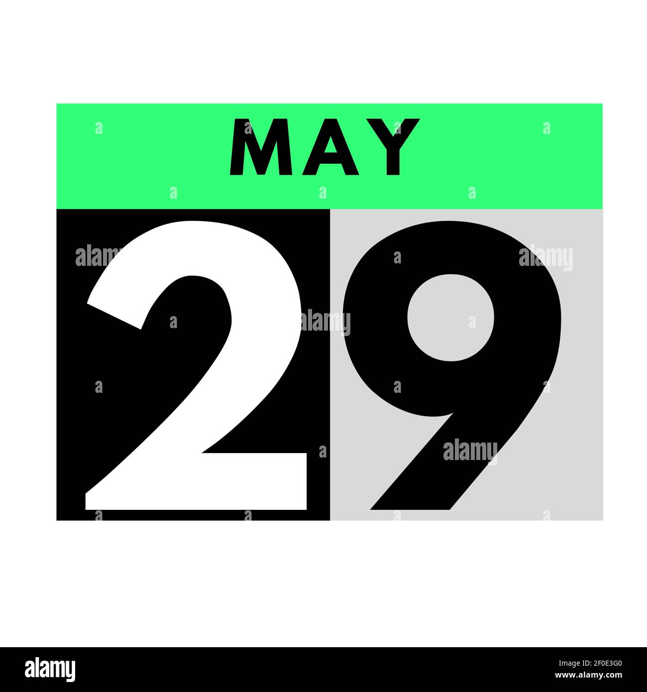 May 29 . flat daily calendar icon .date ,day, month .calendar for the ...